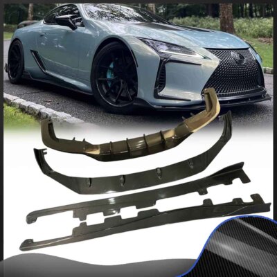 Carbon For Lexus LC500 LC500h 2018+ Front Rear Bumper Lip Side SKirts ...