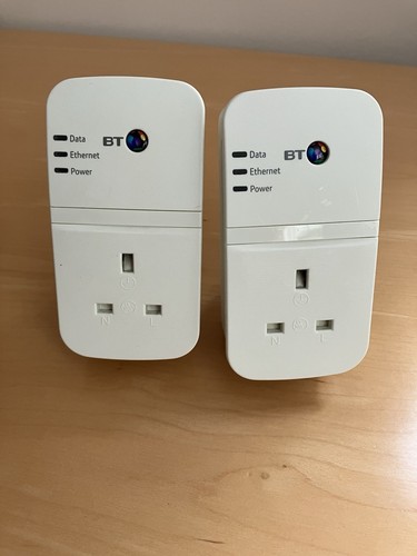 2 x BT Broadband Extender Flex 600 wired AV600 Powerline Adapters | eBay UK