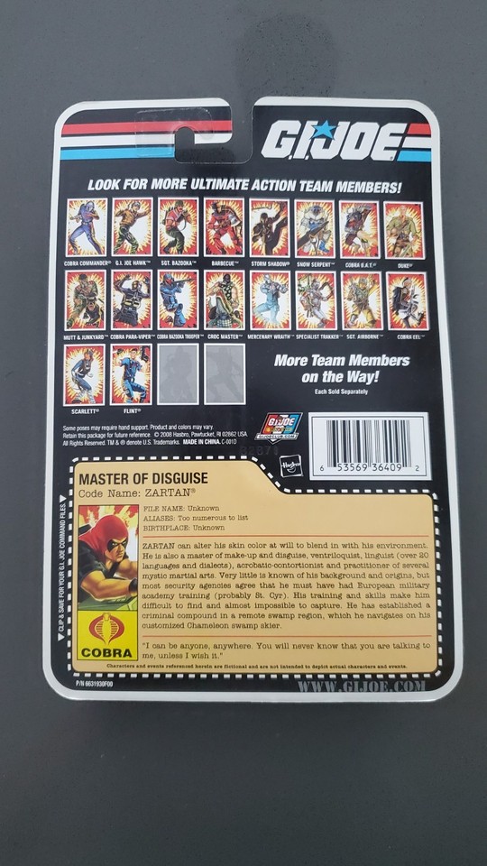 G.I. Joe Swamp Skier with Zartan Action Figure 25th Anniversary Edition ...