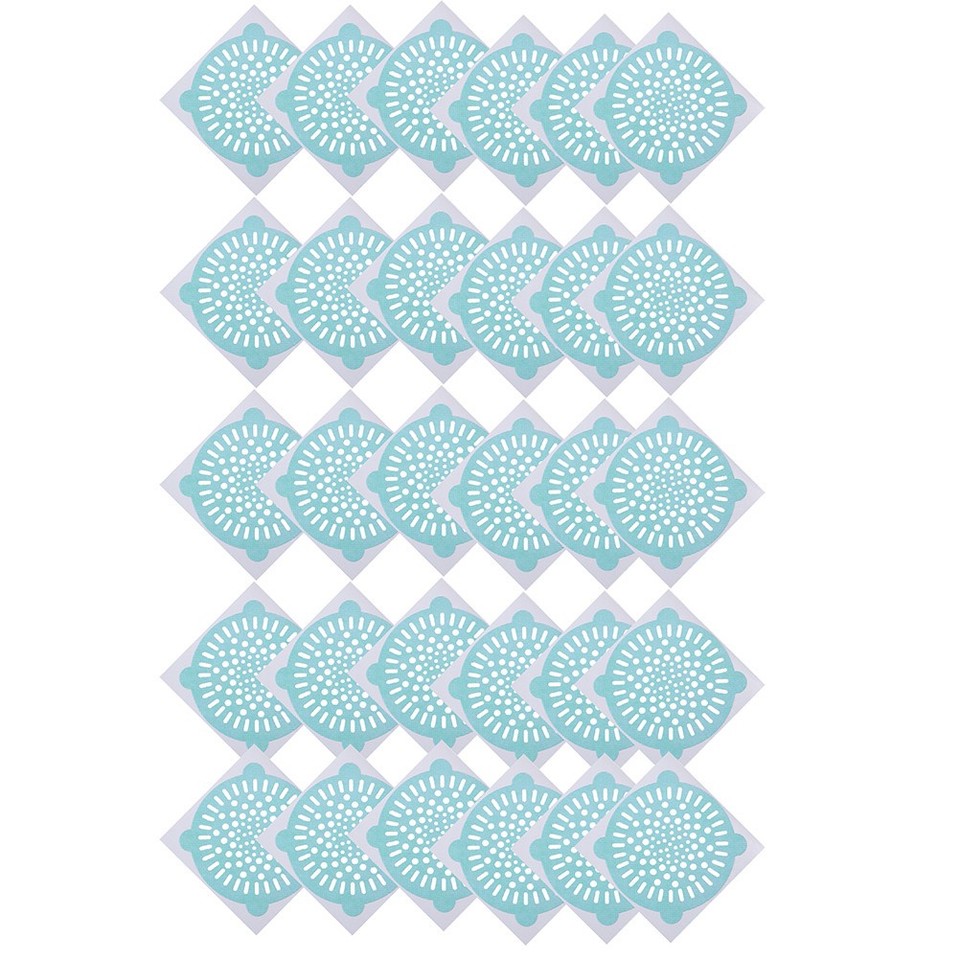 30 Pcs Disposable Floor Drain Sticker Hair Filter Sink Strainer Sticker ...
