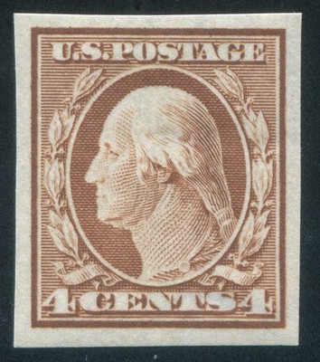 Scott # 346 MH Mint Hinged XF Imperforate Flat Plate D/L Watermark | eBay