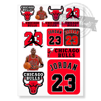 Chicago Bulls NBA Basketball MJ A4 Printed Vinyl Decal Sticker HQ | eBay