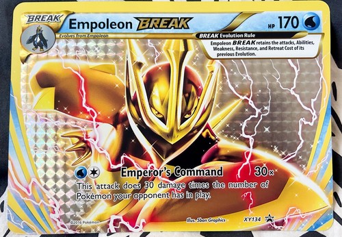 EMPOLEON BREAK Jumbo Pokemon Card Holo Promo XY134 Rare Near Mint / NM ...