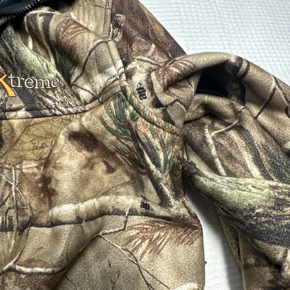 TrailTech Extreme Hunting Jacket Mens Large Realtree Camo Fleece NO ...