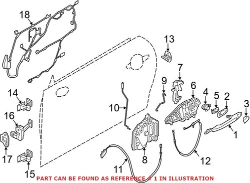 Genuine OEM Exterior Door Handle for Mini 51217434535 | eBay