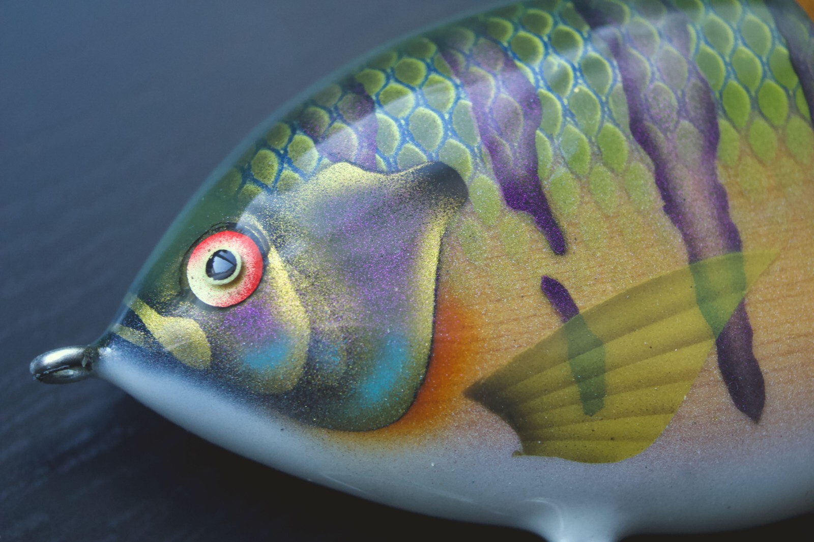 Solarfall baits wooden blue gill glide (color purple bars | eBay