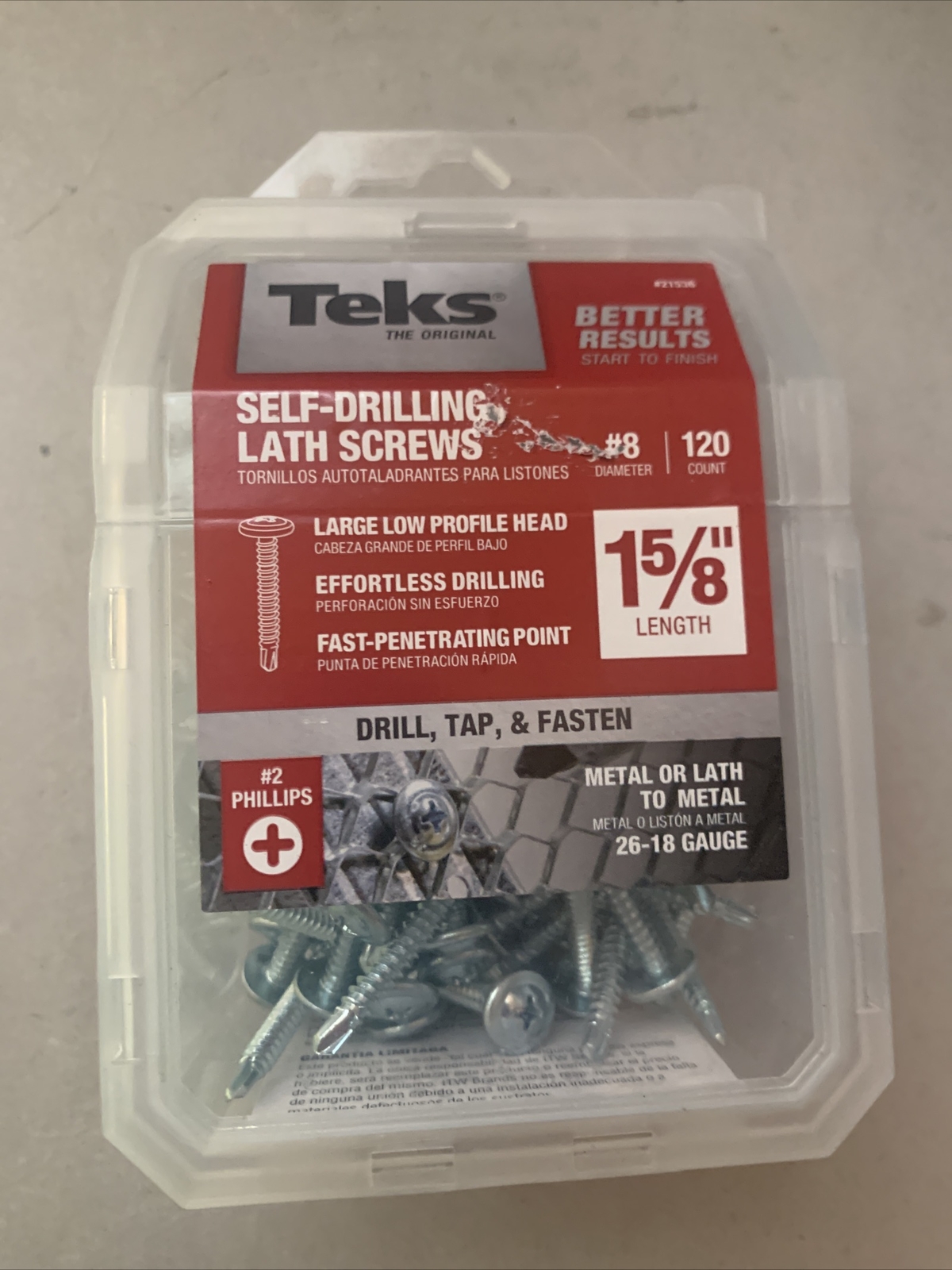 ITW Teks 21536 Lathe Screw #8x1-5/8 Truss Head 120/Pk for sale online ...