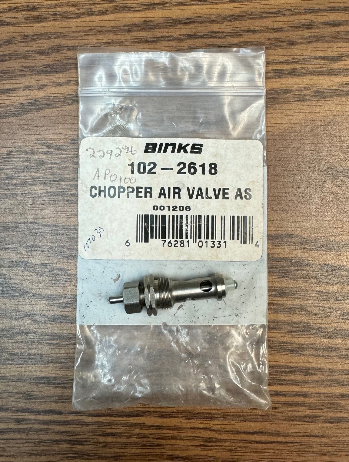 Binks 102-2618 Chopper Valve Assembly | eBay