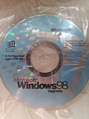 Microsoft Windows 98 Upgrade - Disc Only, No Key. | eBay
