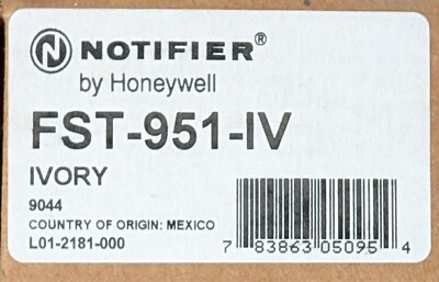 Notifier FST-951-IV Smoke Detector - IVORY - SAME DAY SHIPPING | eBay