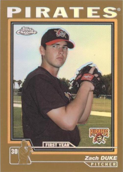 2004 Topps Chrome - Zach Duke #220 Gold Refractor (RC) for sale online ...