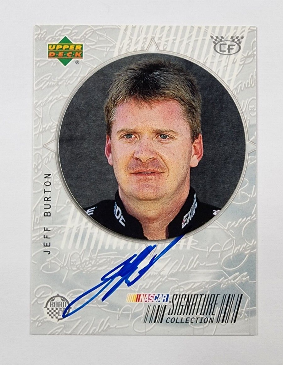 🏁 1999 Upper Deck NASCAR Signature Collection JEFF BURTON On Card Auto ...