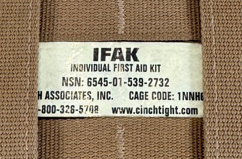 USMC IFAK Loaded First Aid Medical Kit Pouch Coyote Brown MARSOC Recon ...