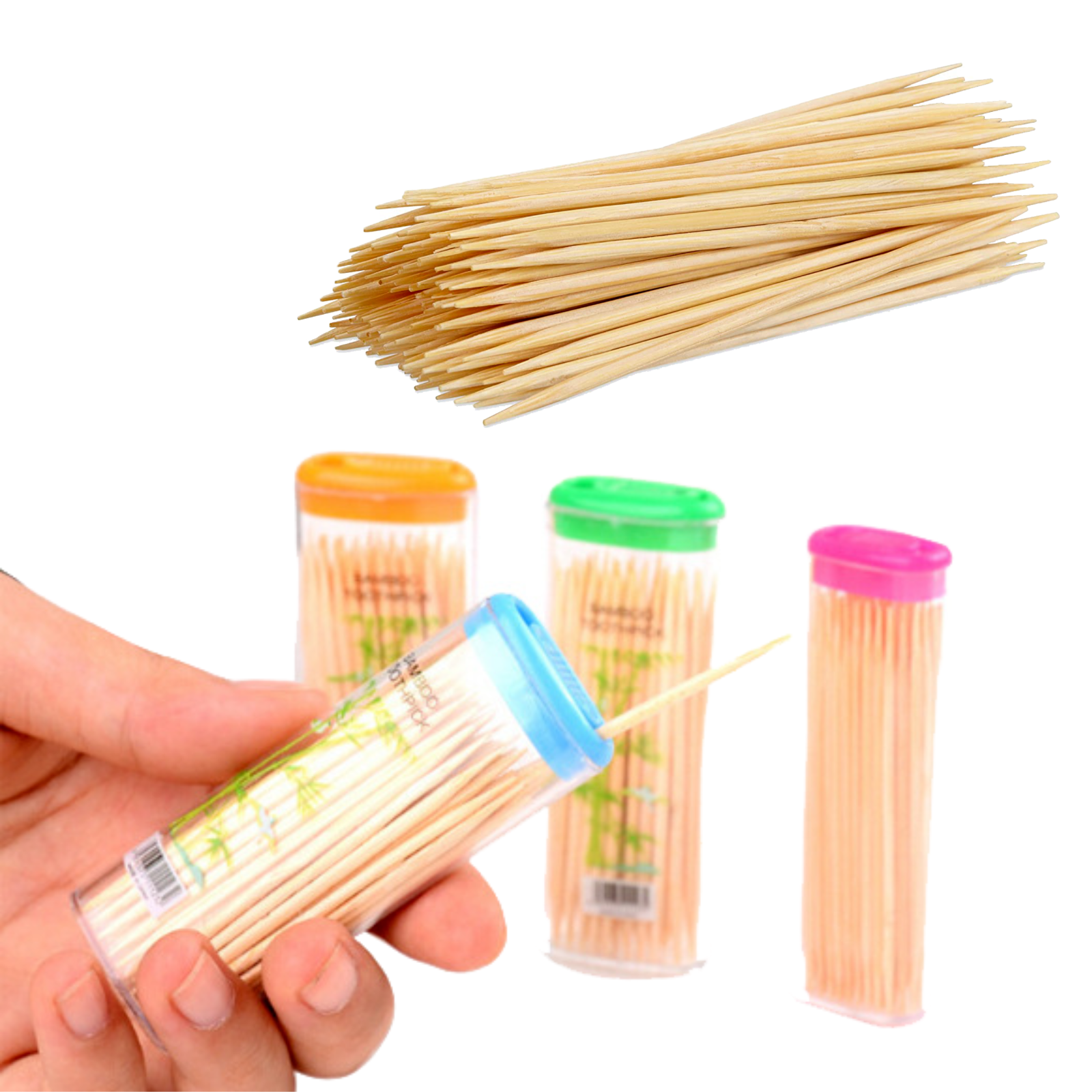 New Bamboo Stick Tooth Picks Later Box Dental Care Oral Hygiene Tooth ...