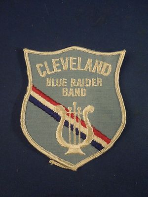 Vintage Cleveland Blue Raider Band Embroidered Sew On Patch | eBay