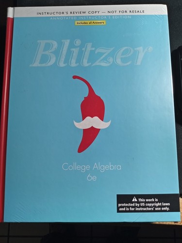 College Algebra by Robert F. Blitzer (2012, Hardcover) for sale online ...