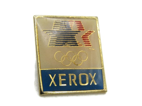 Xerox Pin Olympic Sponsor Stars & Rings Gold Tone | eBay