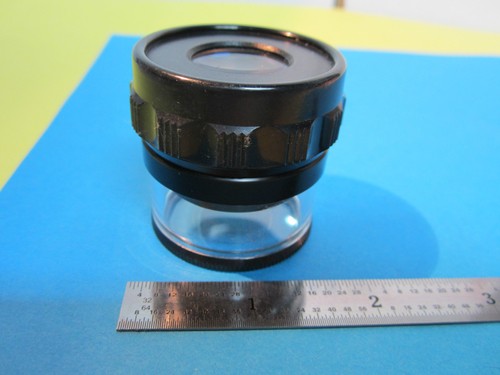 OPTICAL INSPECTION METROLOGY LUPE LOUPE 10X WITH RETICLE TEST DOT SIZE ...