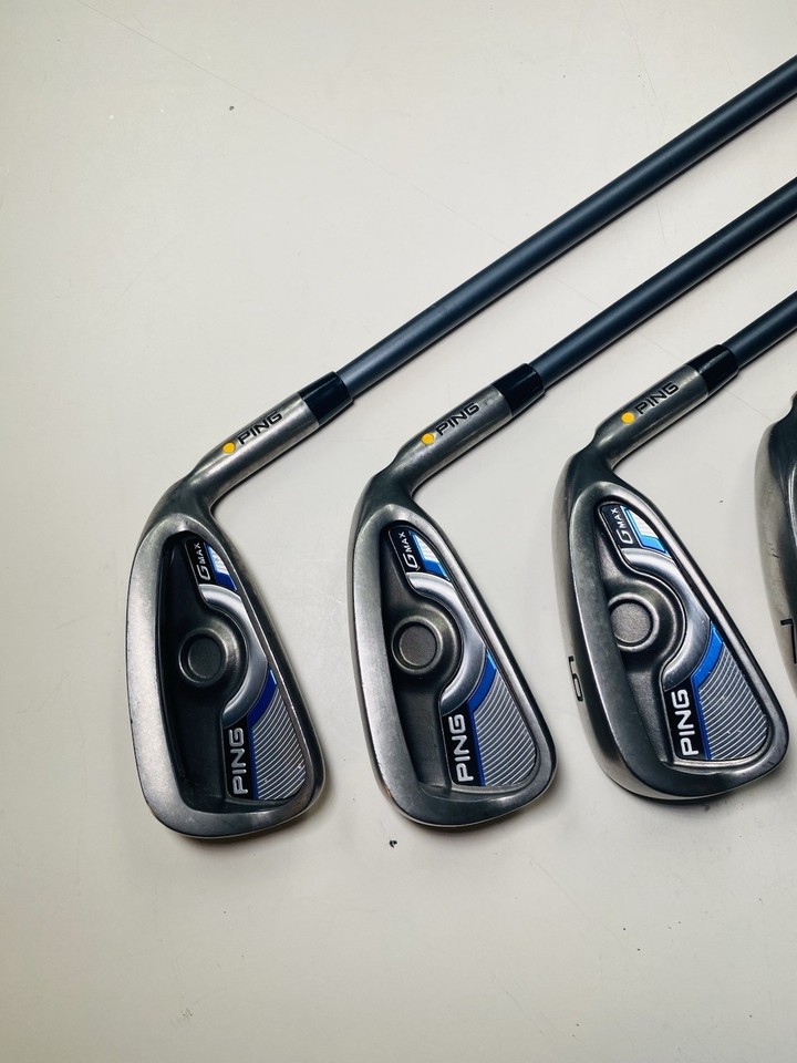 PING GMAX YELLOW DOT 4-W IRON SET GRAPHITE PING CFS 70 SHAFTS RIGHT ...