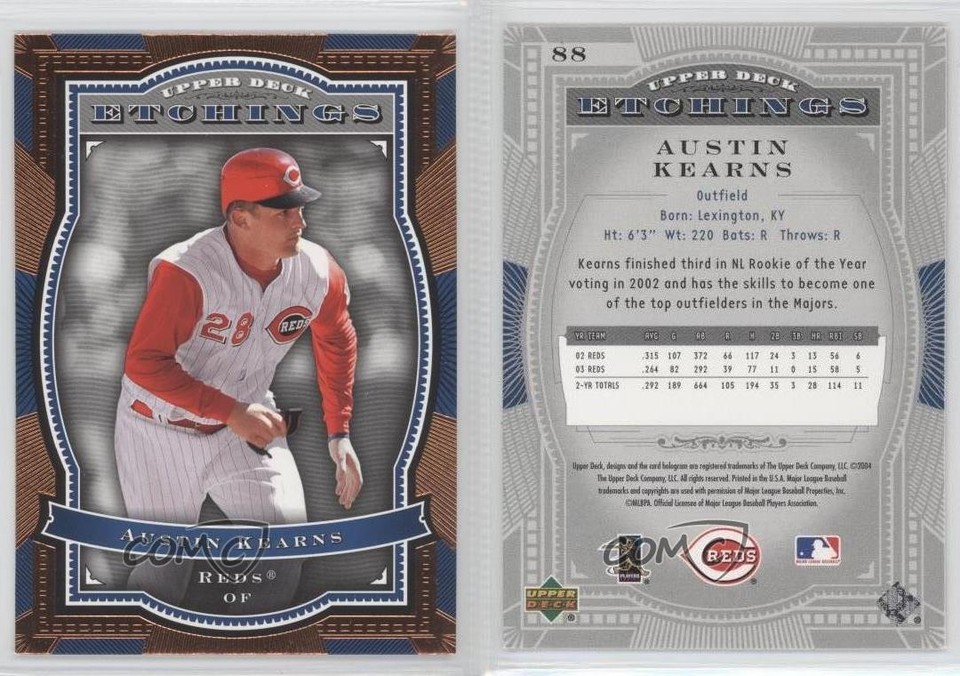 2004 Upper Deck Etchings Austin Kearns #88 0a0 | eBay