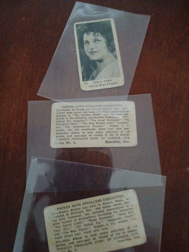 1922 STROLLERS T85 Movie Stars Tobacco Cards LOT 3 | eBay