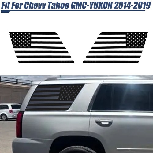 Pair Rear Window Sticker Decals Decor Trim For Chevrolet Tahoe GMC ...
