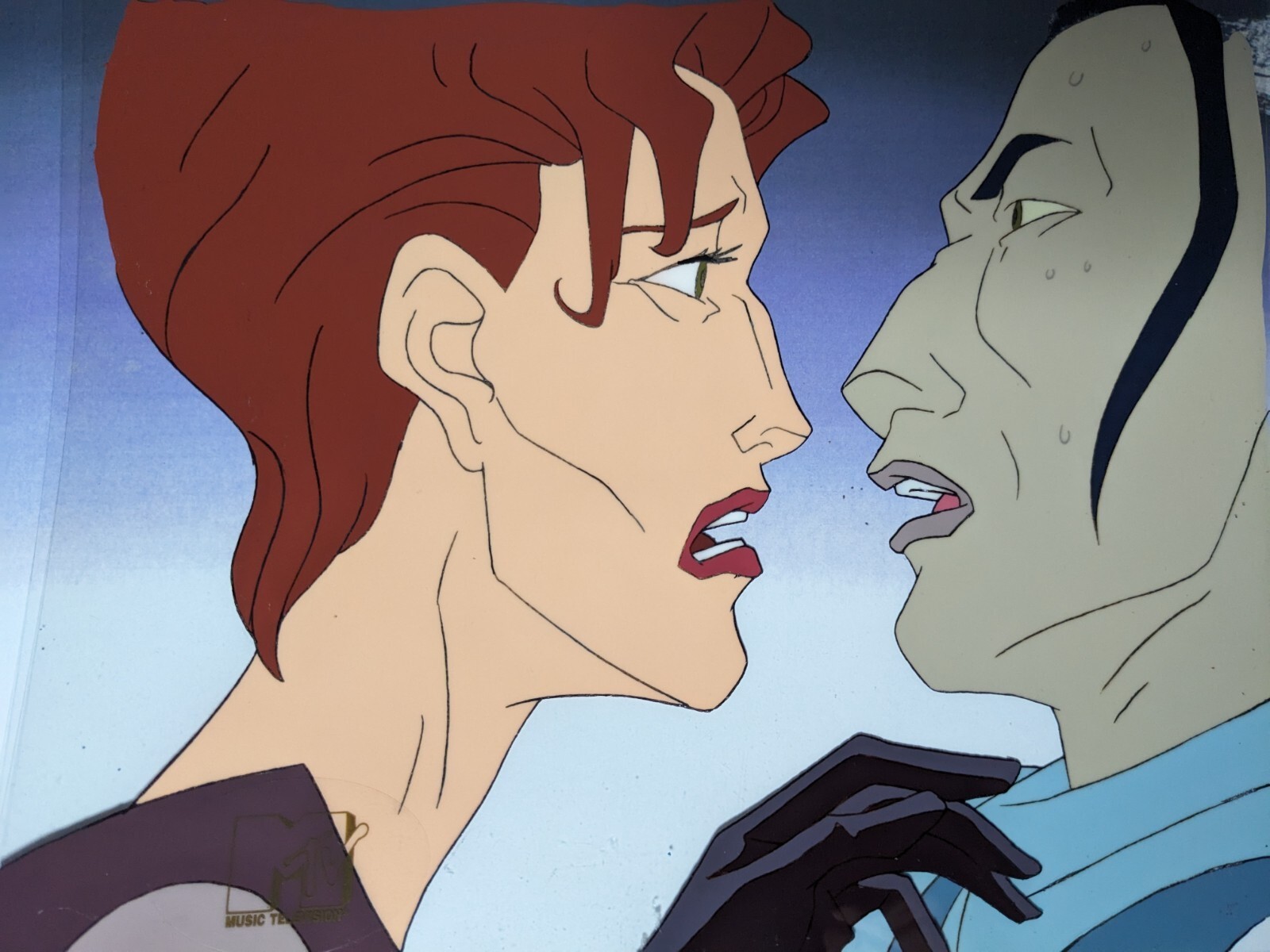 AEON FLUX animation cel background production art vintage cartoons MTV ...