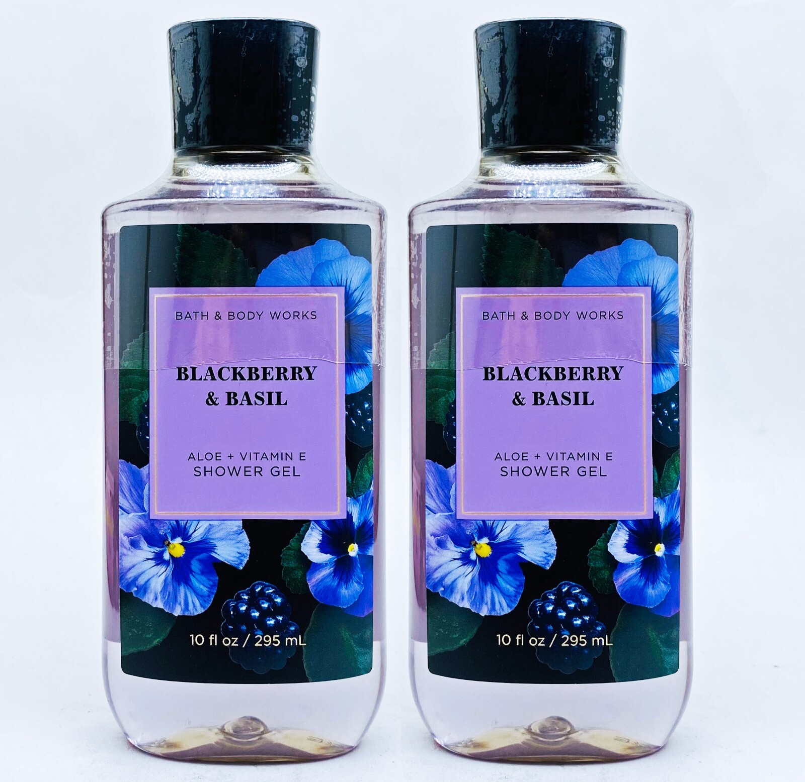 2 Bath & Body Works BLACKBERRY BASILE Body Wash Shower Gel 10 oz | eBay