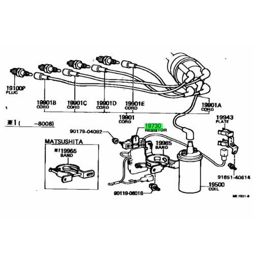 TOYOTA 90919-04027 COROLLA LEVIN HILUX STOUT Genuine Ignition Coil ...