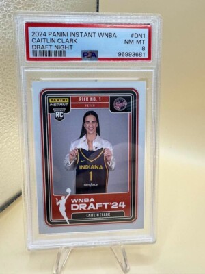 2024 PANINI INSTANT WNBA DRAFT NIGHT #DN1 CAITLIN CLARK ROOKIE RC PSA 8 | eBay