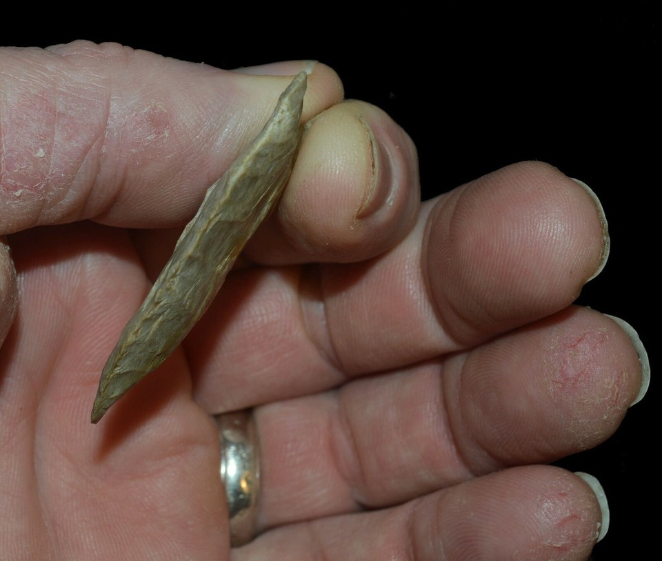 PALEO LANCEOLATE TIP OHIO AUTHENTIC INDIAN ARROWHEAD ARTIFACT ...