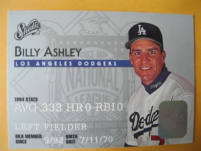 1995 Donruss Studio Signature Card #127 Billy Ashley Los Angeles ...