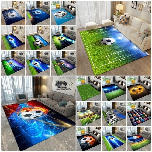 Football Non-Slip Home Floor Rugs Bedroom Living Room Mats Carpets ...