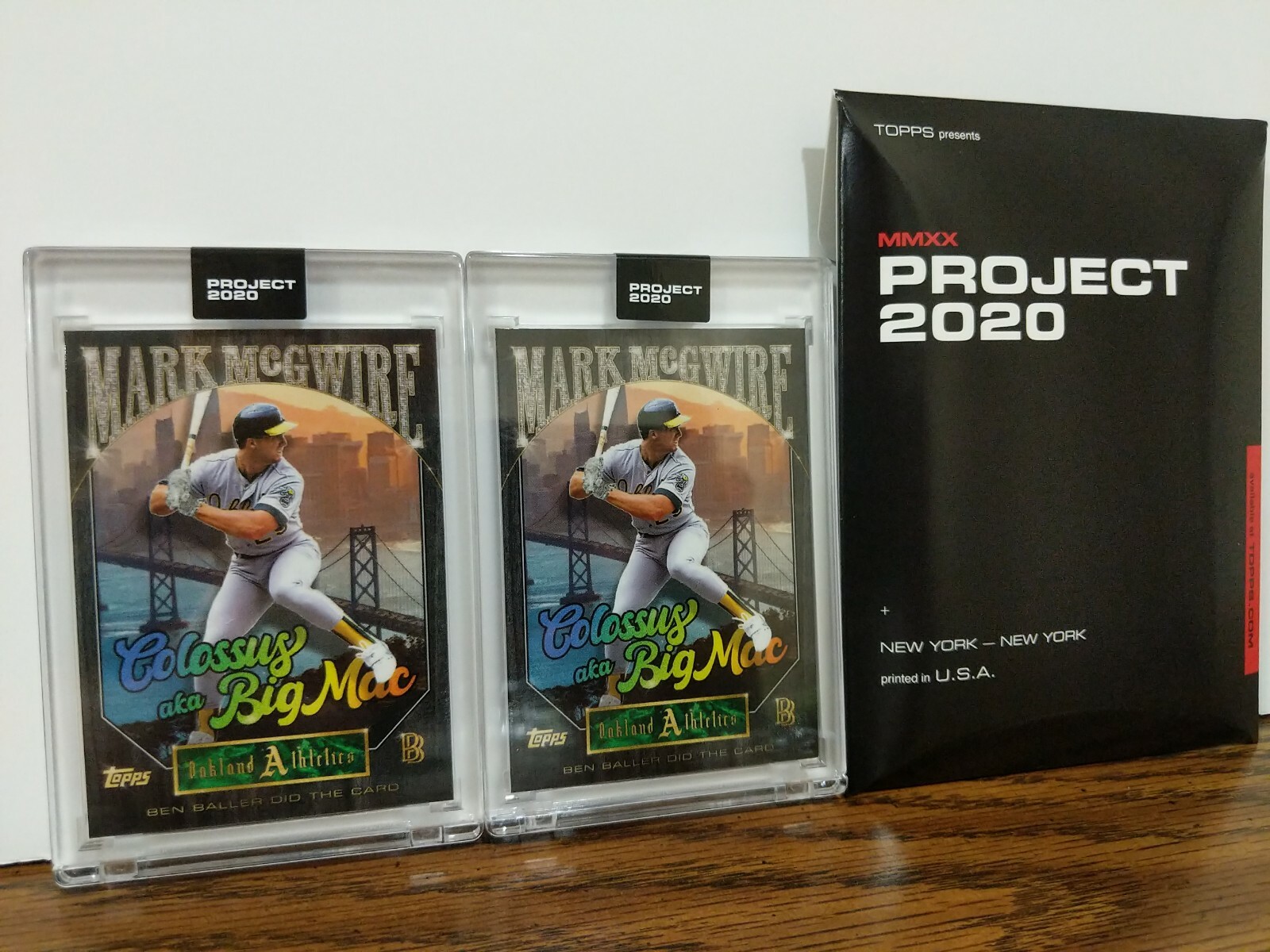 Topps Project 2020 Baseball card Mark McGwire Designed by Ben Baller ...