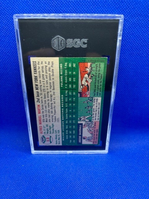 1954 Topps Baseball Billy Martin SGC Graded 5.5 Excellent plus | eBay