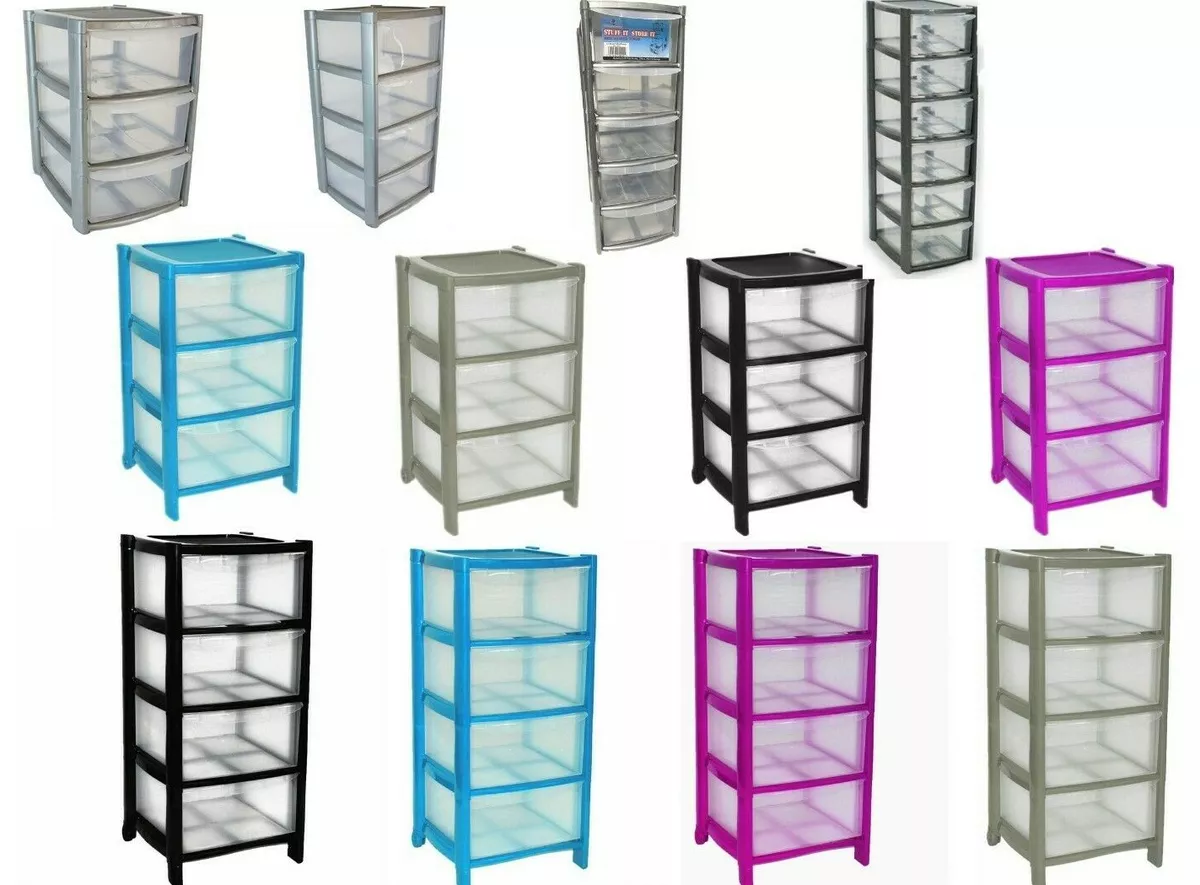 Sterilite Large Tall Modular Stacking Storage Drawer Clear