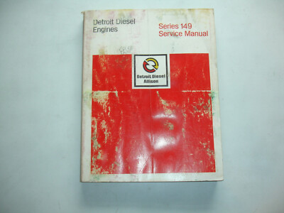 1980 Detroit Diesel 149 8V149 12V149 16V149 20V149 Engines Service ...