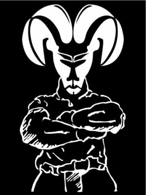 RAM MUSCLE MAN DECAL 12" X 7.5" DIE CUT TRUCK WINDOW DECAL OUTDOOR ...