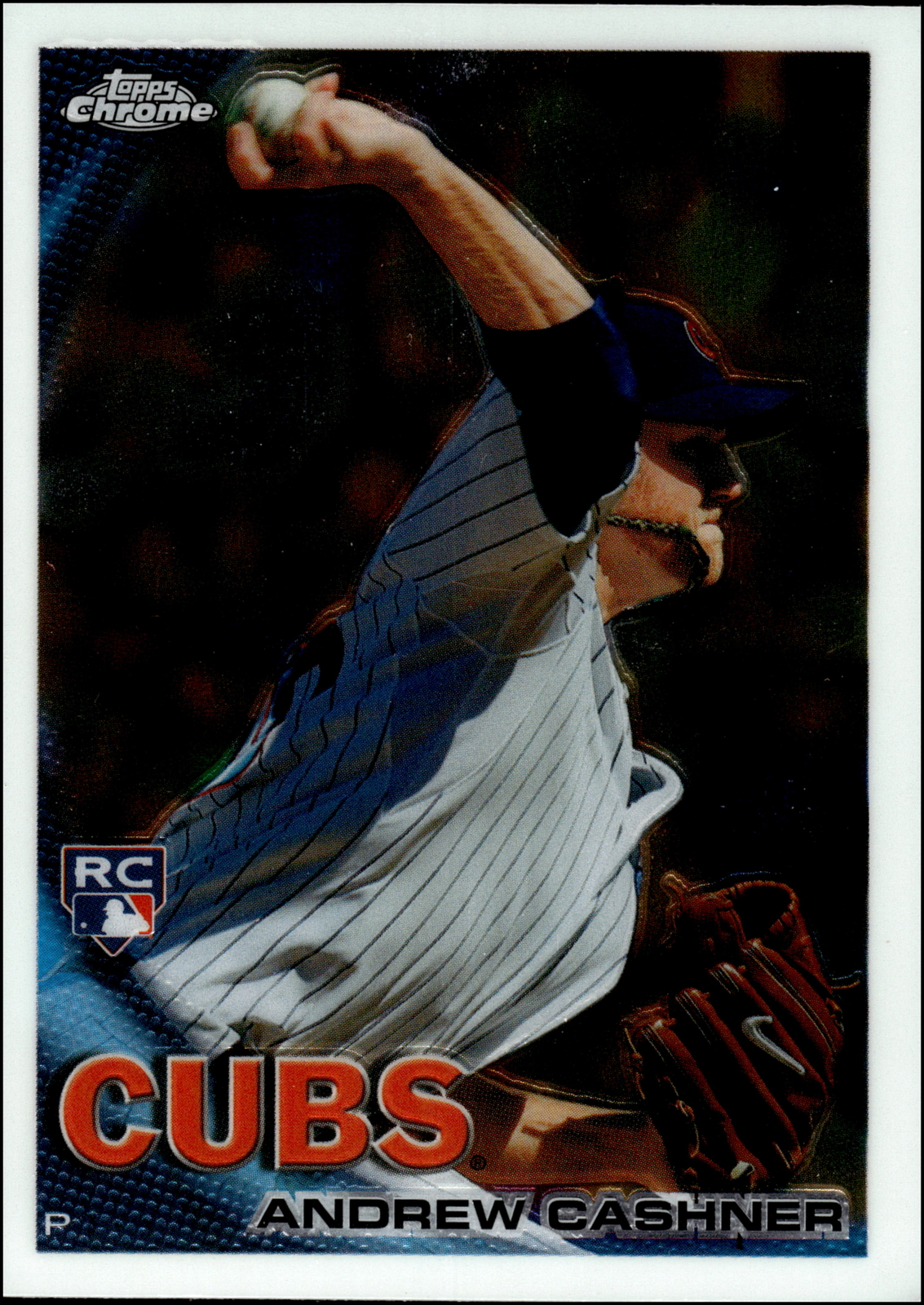 2010 Topps Chrome Baseball Trading Card #185 Andrew Cashner Rookie ...