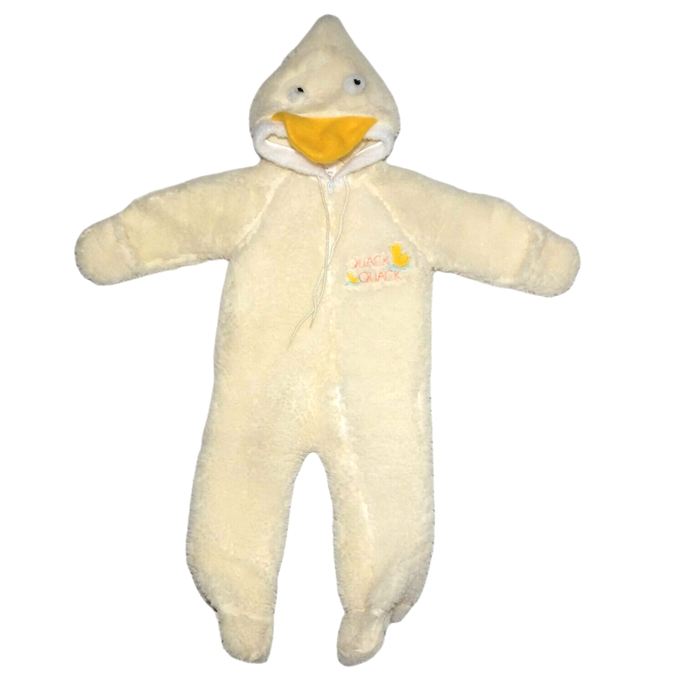 Vtg Toddletime 6 9 12 Mos Baby JcPenny Duck Hooded Bunting Outfit Quack ...