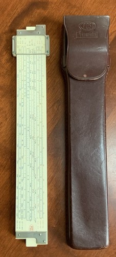 Vintage Frederick Post 1460 Versalog Hemmi Bamboo Slide Rule wLeather Case Japan | eBay