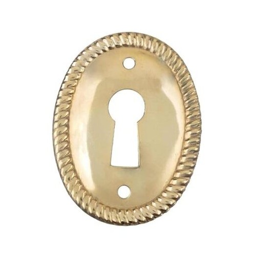 Vertical Oval Stamped Decorative Keyhole Cover | 1" x 1 1/2" | Keyhole ...