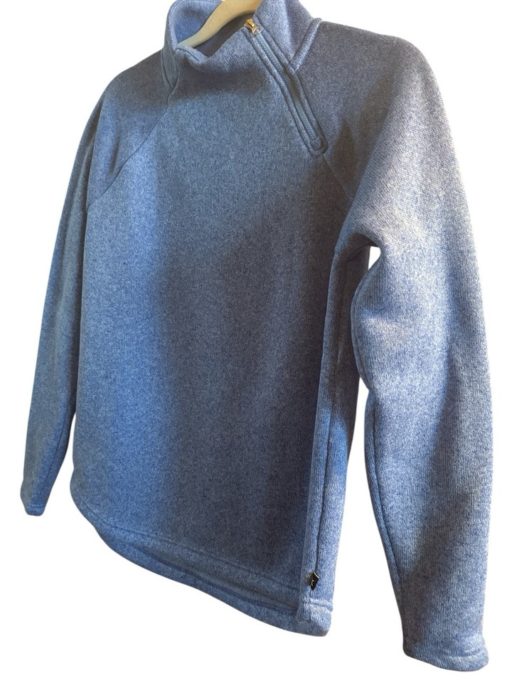 Eddie Bauer Woman’s Size Small Periwinkle Soft Sweater 1/4 Side zip | eBay