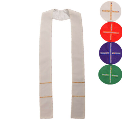 Catholic Clergy Stole with Cross Embroidery Stole Priest Mass Stole ...