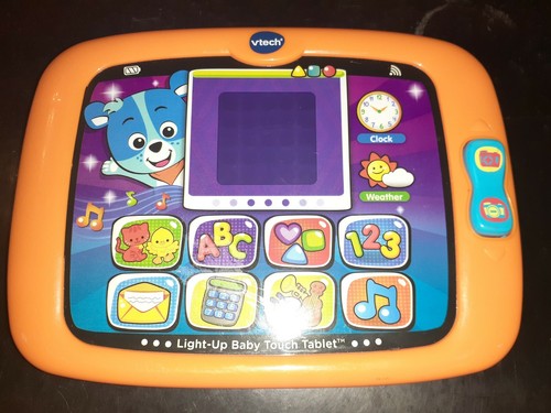 VTech Light-Up Baby Touch Tablet (Orange) Educational Electronic ...