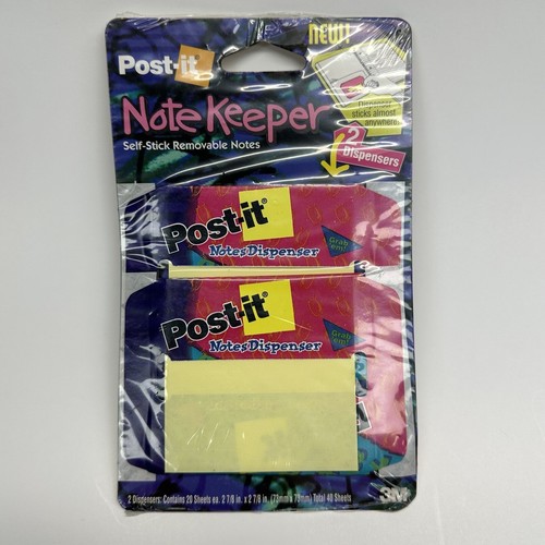 Post-It Note Keeper Sticky Note Pad New Sealed 40 Sheets VTG NOS 1995 ...