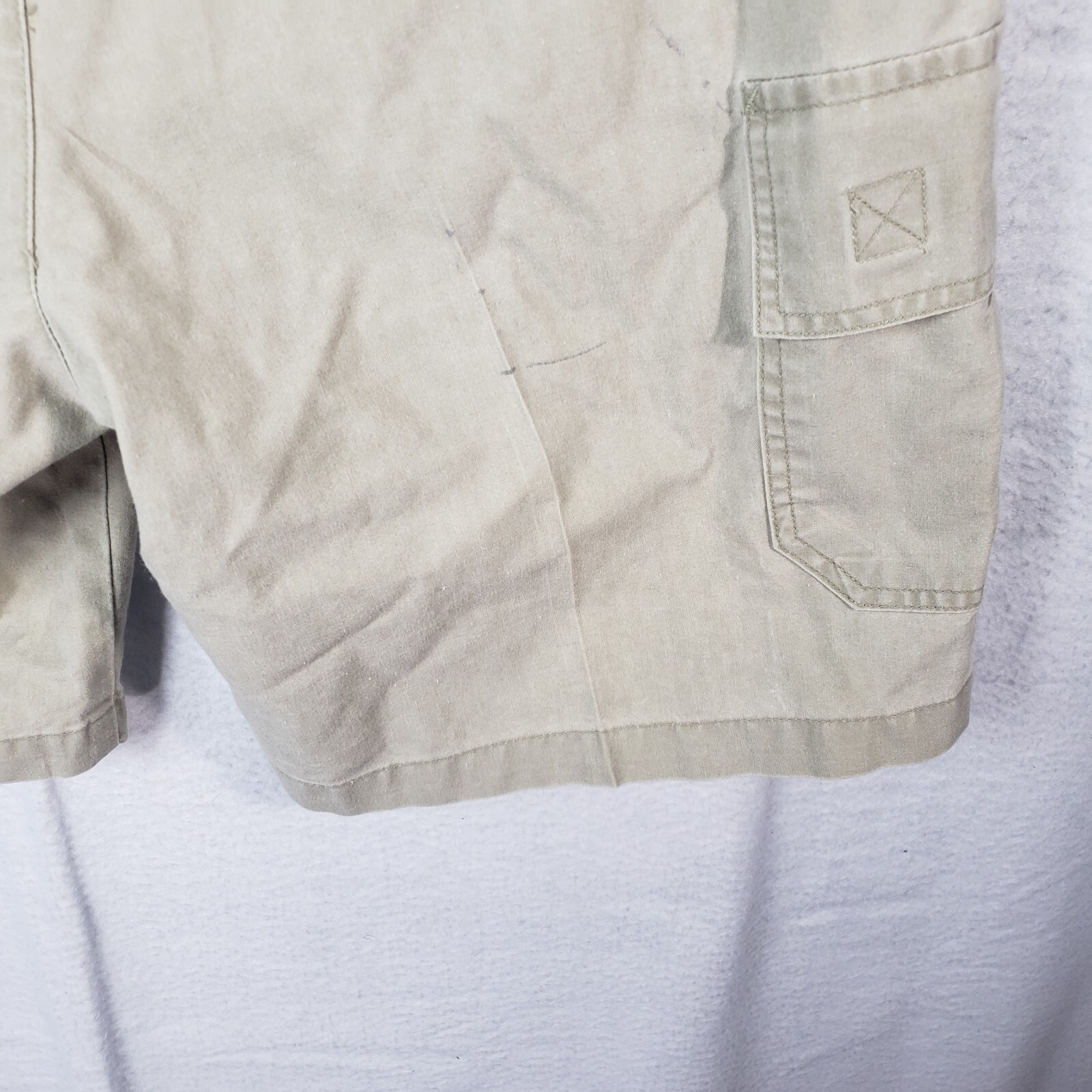 Ocean Pacific OP Mens Shorts Size 32 Khaki Tan Cargo Beach Lounge Golf ...