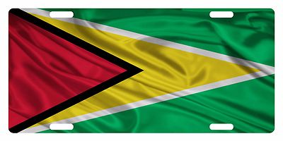 GUYANA Flag Custom License Plate National Emblem WAVE Version | eBay