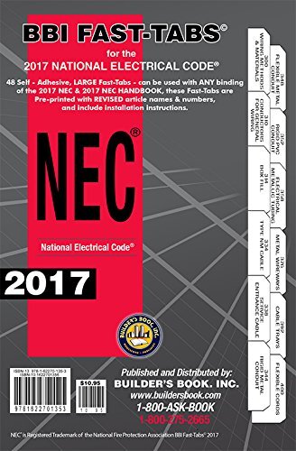2017 National Electrical Code NEC Softcover Tabs by Builders Book Inc ...