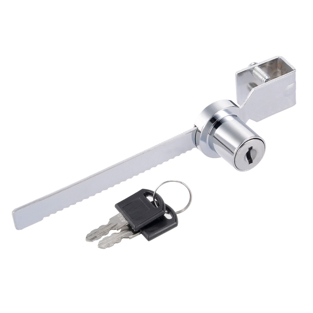 141mm Zinc Alloy Chrome Plated Ratchet Showcase Cabinet Lock , Keyed ...